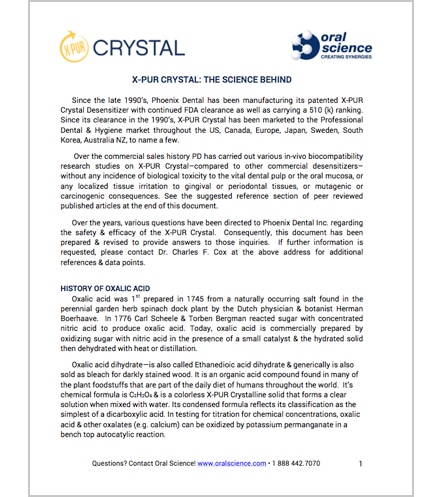 X-PUR Crystal | Oral Science